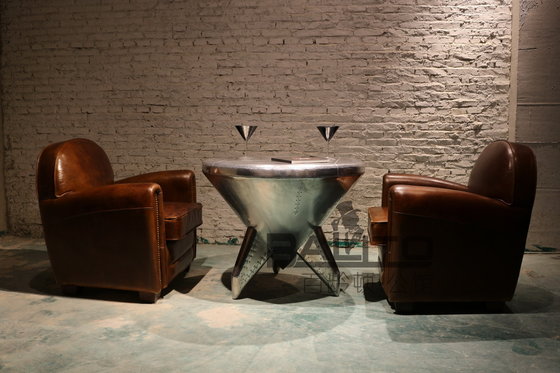 China antique aluminium round coffee table/aluminium meeting table furniture supplier