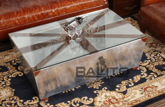 China classical antique aluminium coffee table furniture supplier