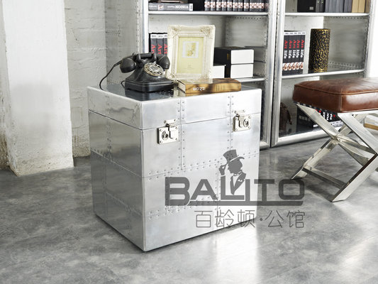 China classical old style antique aluminium storage suitcase furniture supplier