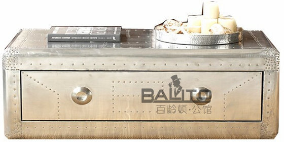 China antique aluminium rectangle coffee table classic furniture supplier