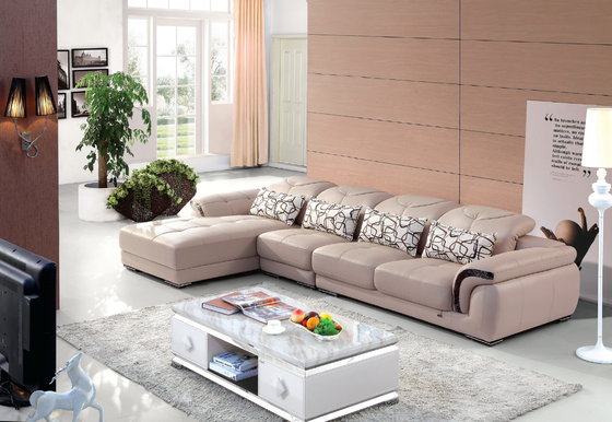 China modern geniune leather home sectional sofa furniture supplier