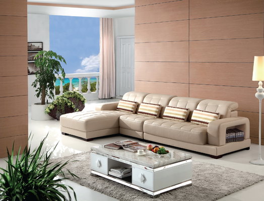 China modern home sectional leather sofa furniture supplier