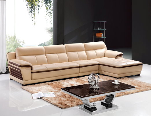 China modern genuine leather corner sofa furniture supplier