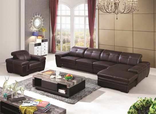 China modern combination genuine leather sofa furniture supplier