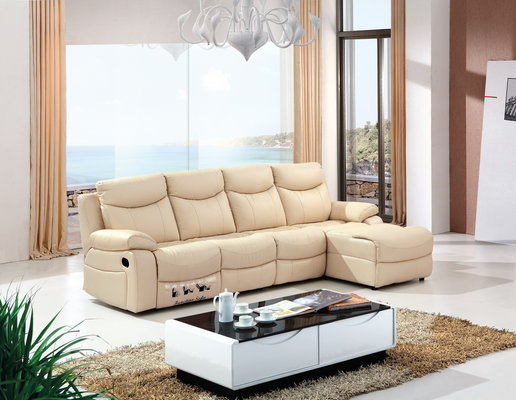 China home genuine section leather recliner sofa living furniture supplier