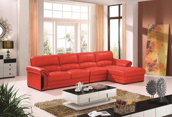 China section genuine leather home corner sofa living room furniture supplier