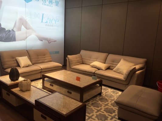 China modern living room genuine leather sofa set furniture China factory supplier