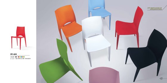 China modern stackable PP dining chair furniture factory supplier