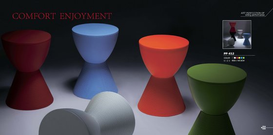 China modern colorful plastic club Aha stool furniture supplier
