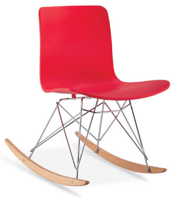 China modern home furniture plastic rocker chair supplier