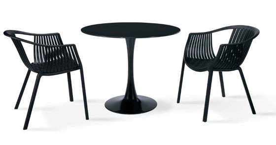 China Modern black glass cafe table furniture supplier