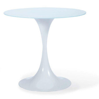 China Modern round glass cafe desk furniture supplier