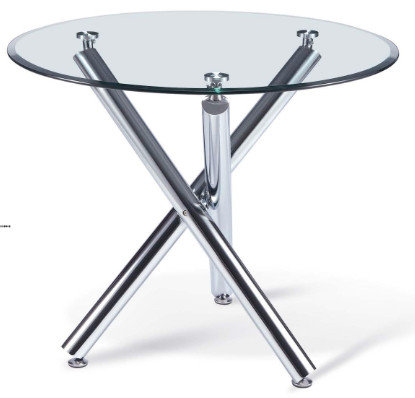 China Modern round glass dining table furniture supplier