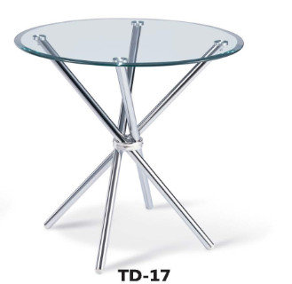 China Modern round glass coffee furniture table supplier