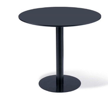 China Modern round black coffee furniture table supplier