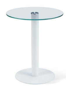 China Modern 60cm bar round glass coffee furniture table supplier