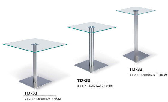 China Modern bar square glass coffee table furniture supplier