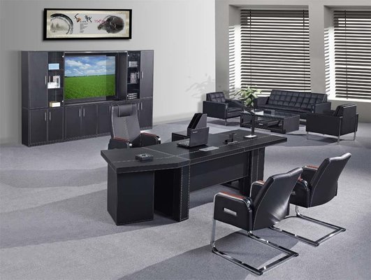 China modern executvie director leather office table furniture/office leather table furniture supplier