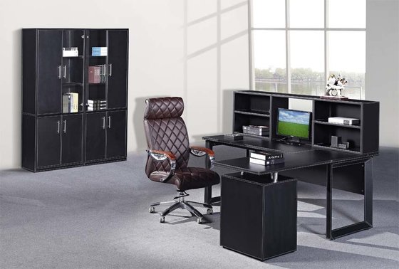 China modern leather office manager table furniture/office manager desk leather furniture supplier