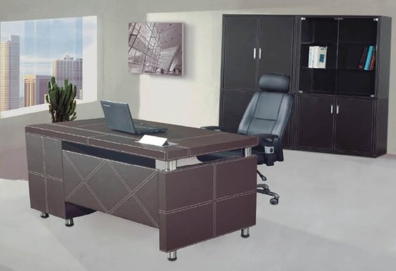 China modern office leather table furniture/office leather desk furniture supplier