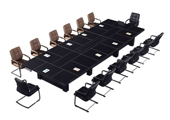 China luxury office leather conference table furniture/luxury office conference leather table supplier