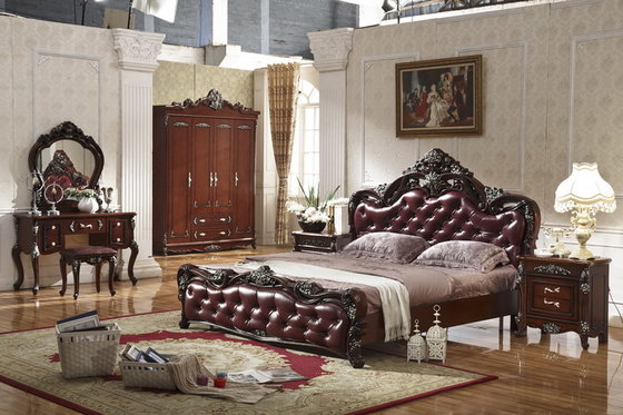 China luxury French style bed room set furniture supplier