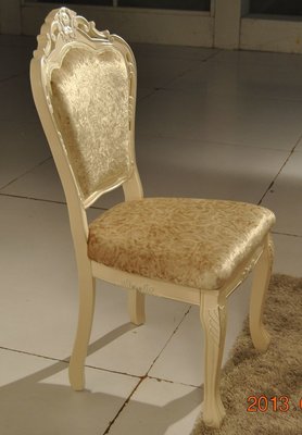 China luxury French style wooden dining chair furniture supplier