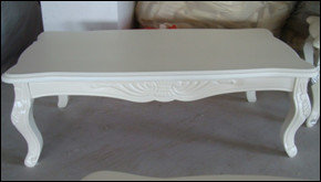 China luxury modern rectangle wood coffee table supplier