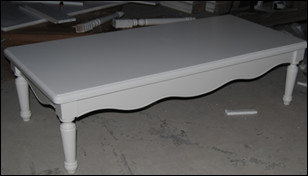 China luxury modern rectangle white wooden coffee table supplier