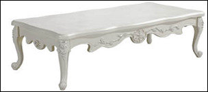China luxury French style rectangle wooden tea table supplier