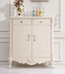 China luxury French style wooden shoe cabinet furniture supplier