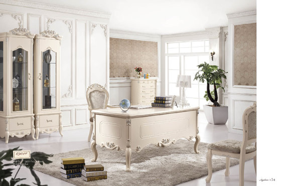 China luxury French style wooden home office table furniture supplier