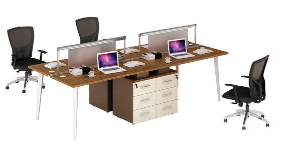 China wholesale 4 person melamine office workstaion table furniture supplier