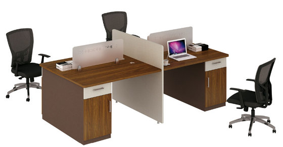 China modern melamine 4 seats office workstaion table furniture supplier