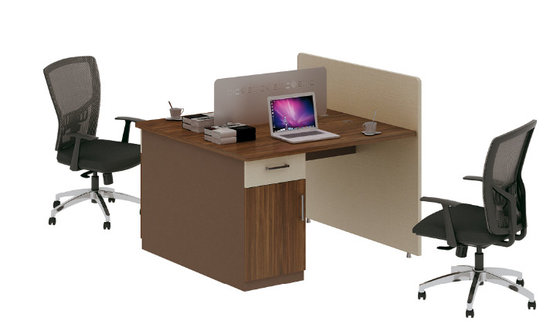 China modern melamine 2 seater wood office workstaion table office furniture supplier