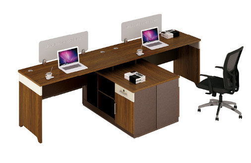 China modern 2 seats wood office workstaion table office furniture supplier