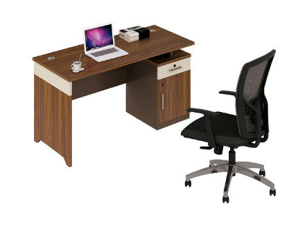 China modern wood office computer table furniture supplier
