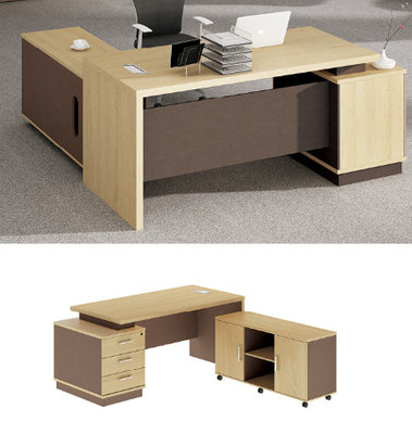 China wholesale melamine office manager table furniture supplier