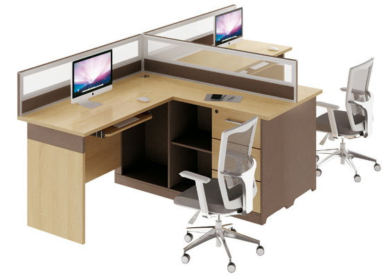 China modern 2 seater office panel desktop table furniture supplier