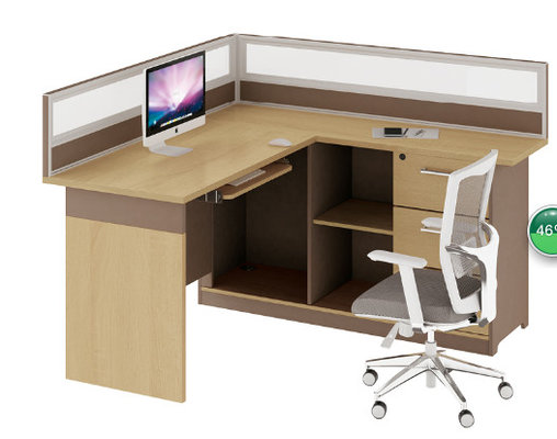 China modern office desktop galss panel workstation table furniture supplier