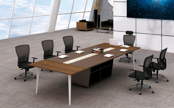 China Modern 14 person melamine conference table furniture supplier