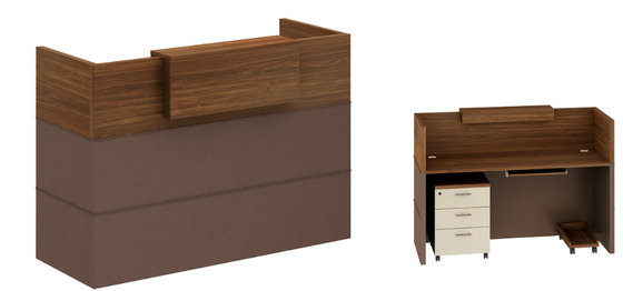 China office mfc 1.8m reception desk furniture supplier