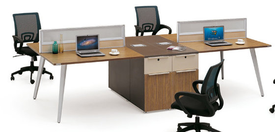 China modern 4 seater office table workstation furniture supplier