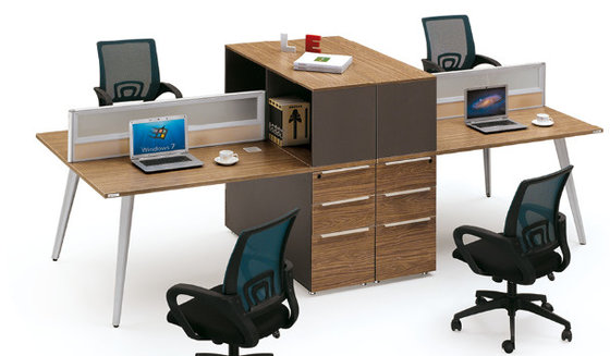 China modern 4 seats office table workstation furniture supplier