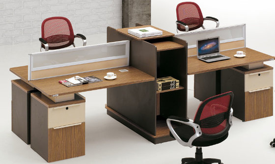 China modern 4 seats office cubicle workstation furniture supplier