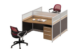 China modern 2 seater office aluminium partition workstation table supplier