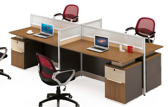 China modern 4 seater office glass workstation furniture supplier