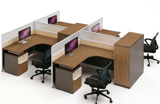 China modern 4 seater office panel workstation furniture supplier
