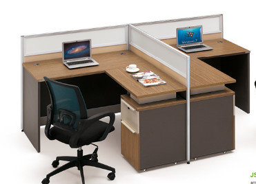 China modern 2 seater office aluminium screen workstation table supplier