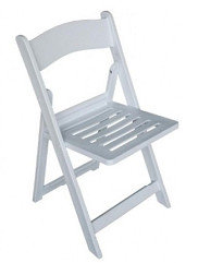 China white resin foldable wedding chair/white resin folding party chair supplier